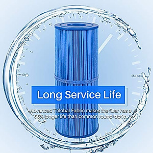 POOLPURE Antimicrobia PRB25-IN-M Spa Filter Replaces Unicel C-4326RA, Guardian 413-106, Filbur FC-2375M, 3005845, 17-2327, 100586, 33521, 25392, 817-2500, 5X13 Spa Filter, 2 Pack
