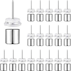 Magnetic Pushpin Magnetacks Magnet Thumbtack Poster and Photo Hangers for Walls Bulletin Boards (20)