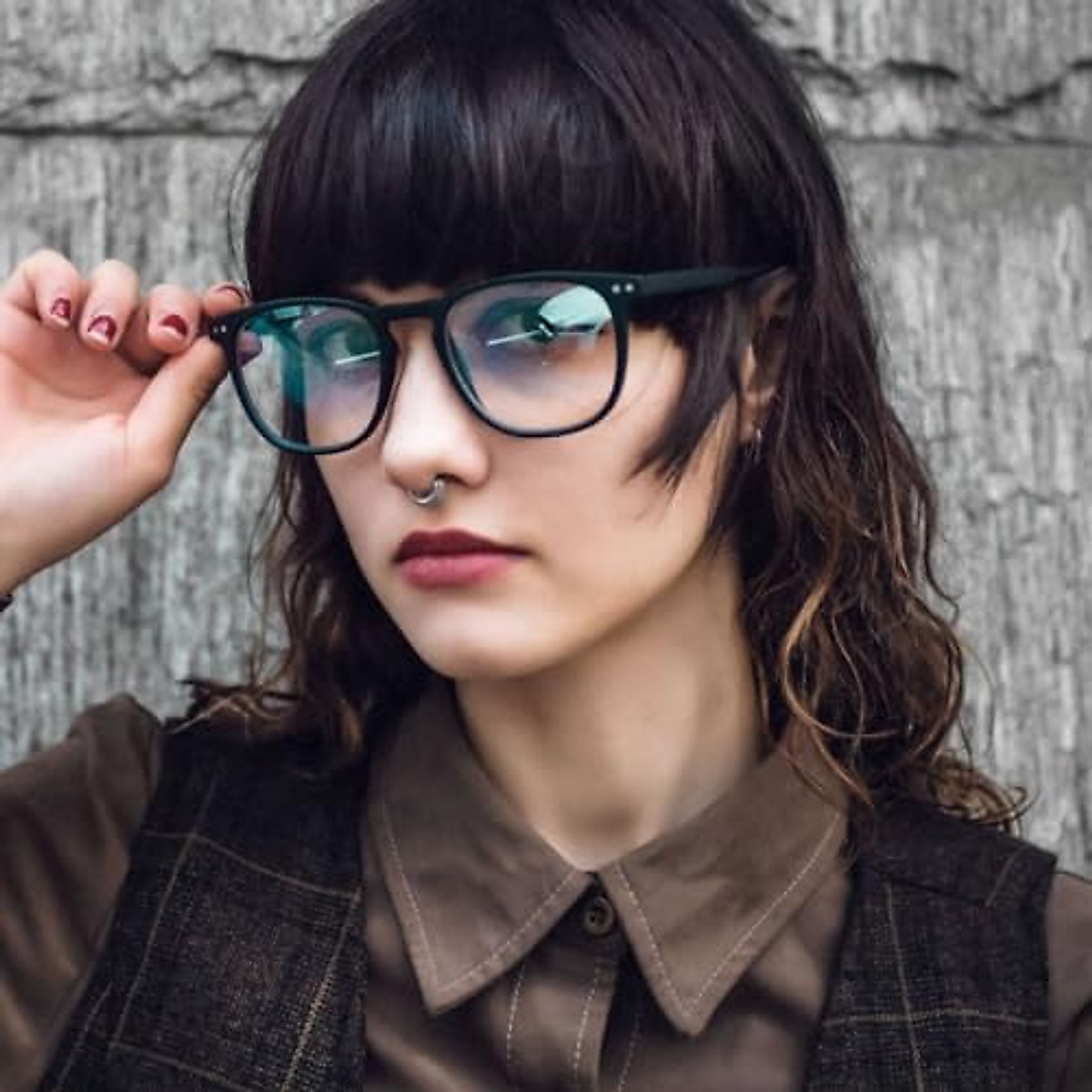 BLUEMOKY Reading Glasses for Women Men, Blue Light Blocking Glasses 2 Pack, Computer Readers, Spring Hinge(0.00x)