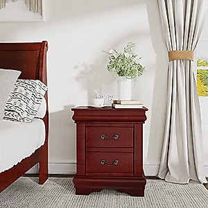 ACME Furniture Louis Philippe Nightstand, Cherry, One Size
