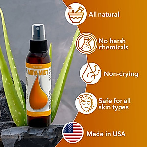 Miramist - Acne Spray for Body & Face - Sunburn Relief for Men Women Teens - Topical Hormonal Acne Solution for Pimples & Blemishes - Includes Aloe Vera, MSM, Silver, Zinc & Copper