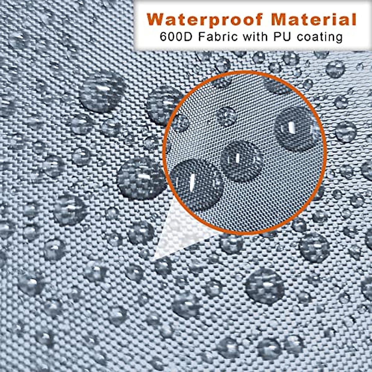 MUTUSHI Patio Furniture Cover Small, Waterproof Outdoor Table Cover, 74" CM x 47" CM x 28" CM, Durable Oxford,Patio Table Cover, -Twilight Blue