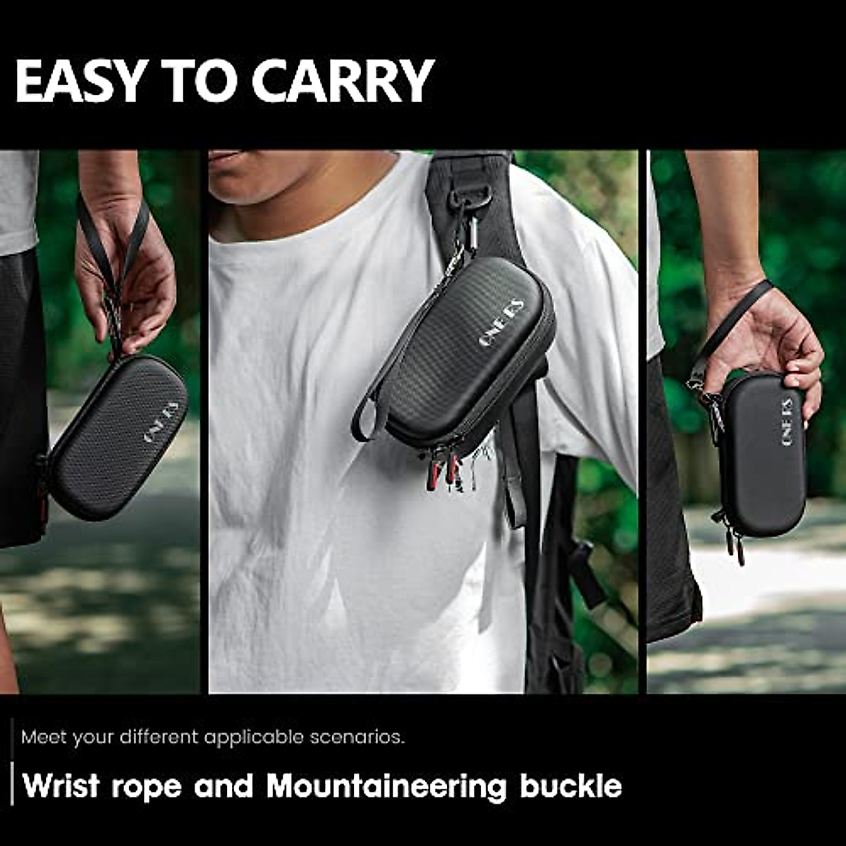 Tomat Camera Carrying Case+Tempered Glass Screen Protector for Insta360 ONE RS Camera