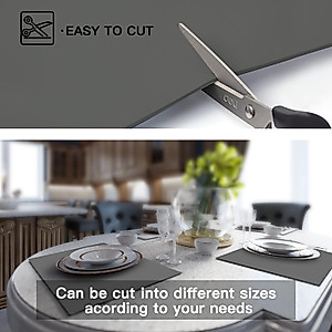 Extra Large Silicone Mat, Silicone Mats for Kitchen Counter 47.3''x23.6''x0.08, 2MM Nonslip Heat Resistant Mat, Countertop Protector, Nonstick Waterproof Craft Mat Table Placemat(Dark Gray)