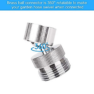 4 Pieces Garden Hose Adapter Kit Faucet Adapter Kit, Multi-Thread Sink to Hose Adapter Water Filter Adapter Female to Female / Male to Female, Swivel Faucet Aerator Adapter Water Hose Adapter