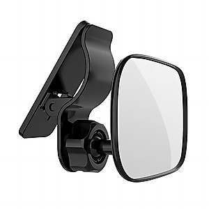 Car Interior Rearview Baby Mirror - Wide Angle Convex Clip-on Mirror Adjustable for Viewing Rear Passengers