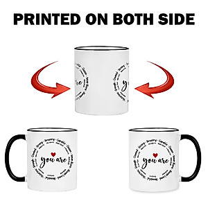 Cabtnca Christian Gifts for Women, You Are Amazing Coffee Mugs for Women, Religious Gifts, Inspirational Spiritual Faith Gifts for Women, Birthday Christmas Gifts for Friends Coworkers, 11Oz