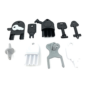 METAL MAGERY Master Dispenser Key Ring Set - 27 Most Popular Paper Towel and Toilet Paper Keys