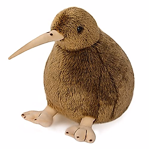 Kiwi Bird Plush Toy, Stuffed Animal Furry Kiwi Plushie Doll, Soft Fluffy Like Real Bird Hugging Toy - Present for Every Age & Occasion