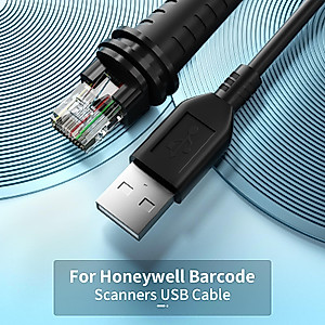 9.84ft Barcode Scanner Cable for Honeywell 1300G Cable 1200G 1202G 1250G 1400G 1500G 1900G-HD 1900G-SR 1470G 1472G 1452G 1950G-HD 1911i 1980i 1981i-FR CBL-500-300-S00 Barcode Scanner Cable Cord (1)
