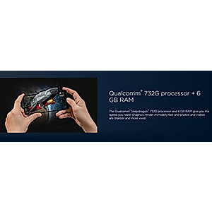 Moto G60 (128GB, 6GB) 6.8" 120Hz, 108MP Camera, Snapdragon 732, GSM Unlocked (T-Mobile, AT&T, Metro, Global) 4G LTE International Model XT2135-2 (w/Fast Car Charger, Dynamic Gray) (Renewed)