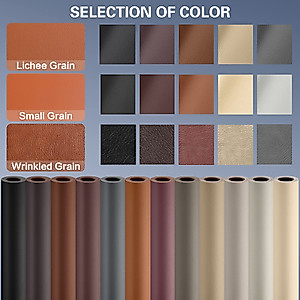 Yikda Self Adhesive Leather Repair Patch Kit, 31.4 in x 16 in Large Vinyl Leather Repair Tape for Furniture, Car Seat, Couch, Sofa, Chair Smooth Black