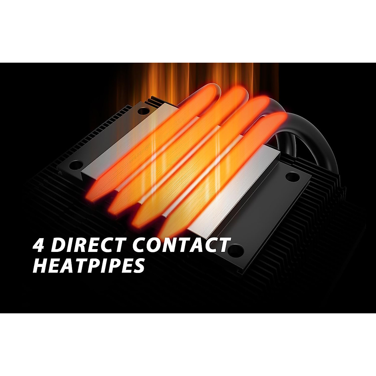 ID-COOLING IS-40X V3 45mm Height Low Profile CPU Cooler 4 Heatpipes CPU Air Cooler with 15mm Thickness Slim Fan Support Intel LGA1700/1200/115X; AMD AM5/AM4 For Desktop