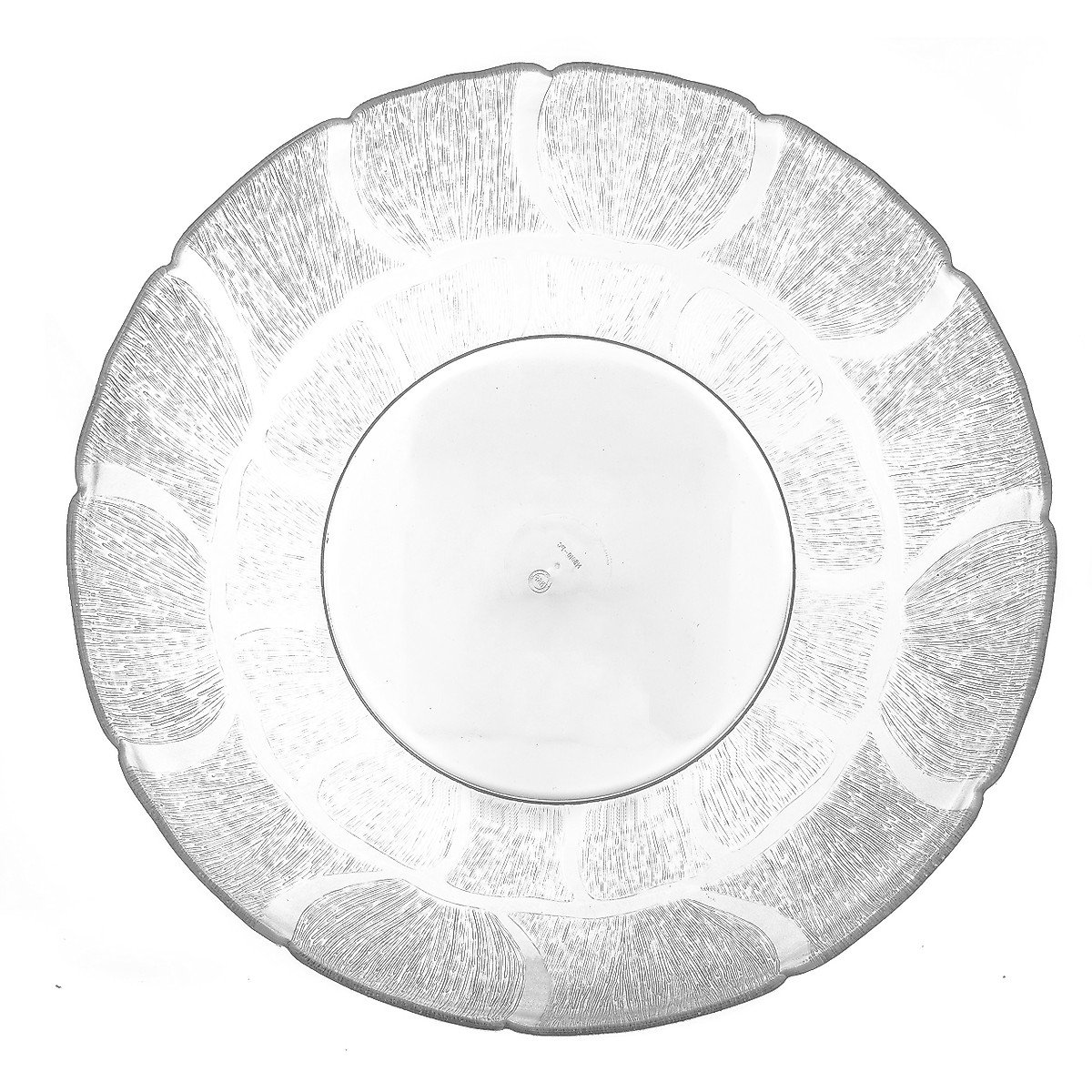 Carlisle FoodService Products Petal Mist Reusable Plastic Bowl, 18 Inch Diameter for Catering, Buffets, Restaurants, Polycarbonate (Pc), 17.2 Quarts, Clear, (Pack of 4)