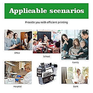 GREENARK Compatible Ink Cartridge Replacement for Brother LC3013 LC 3013XL Black High Yield Ink Cartridges 4 Pack LC3013 BK Work for Brother MFC-J491DW MFC-J497DW MFC-J690DW MFC-J895DW Printers