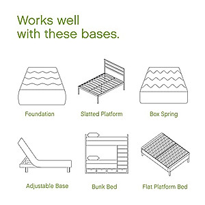 Classic Brands Decker Memory Foam and Innerspring Hybrid 10-Inch Mattress | Bed-in-a-Box Queen