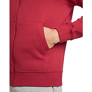 Nike "Sportswear Club Fleece Men's Full-Zip Hoodie (BV2645-690) Pomegranate, Size: Small