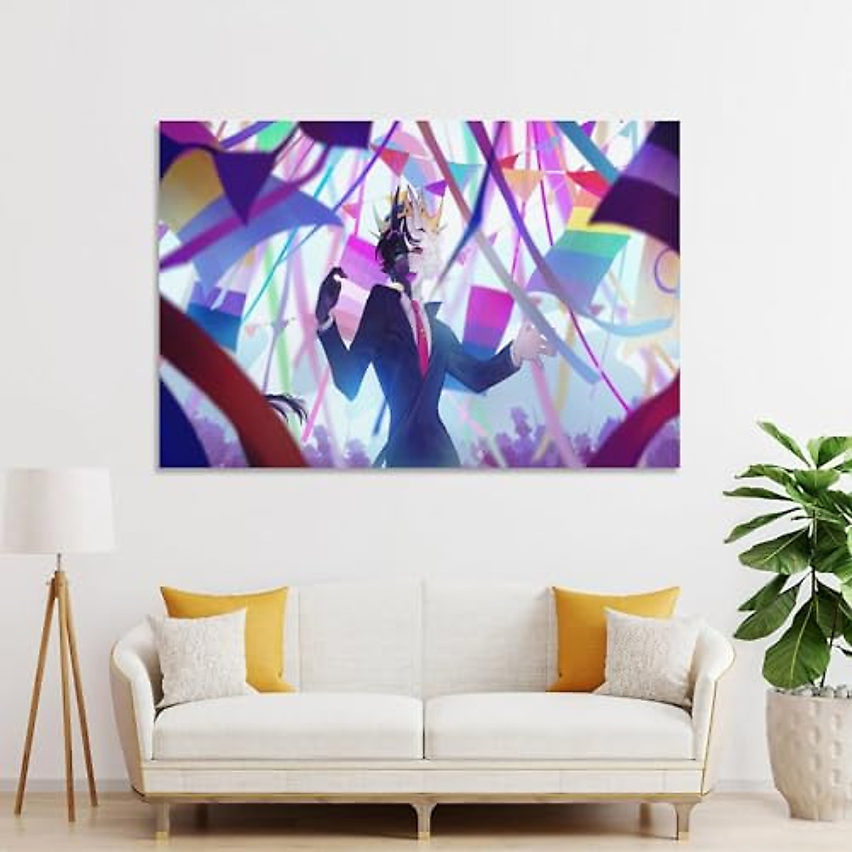 KNUEDESM Anime Poster Dream SMP Ranboo Canvas Poster Bedroom Decor Canvas Wall Art Prints for Wall Decor Room Decor Bedroom Decor Gifts 16x24inch(40x60cm) Unframe-style