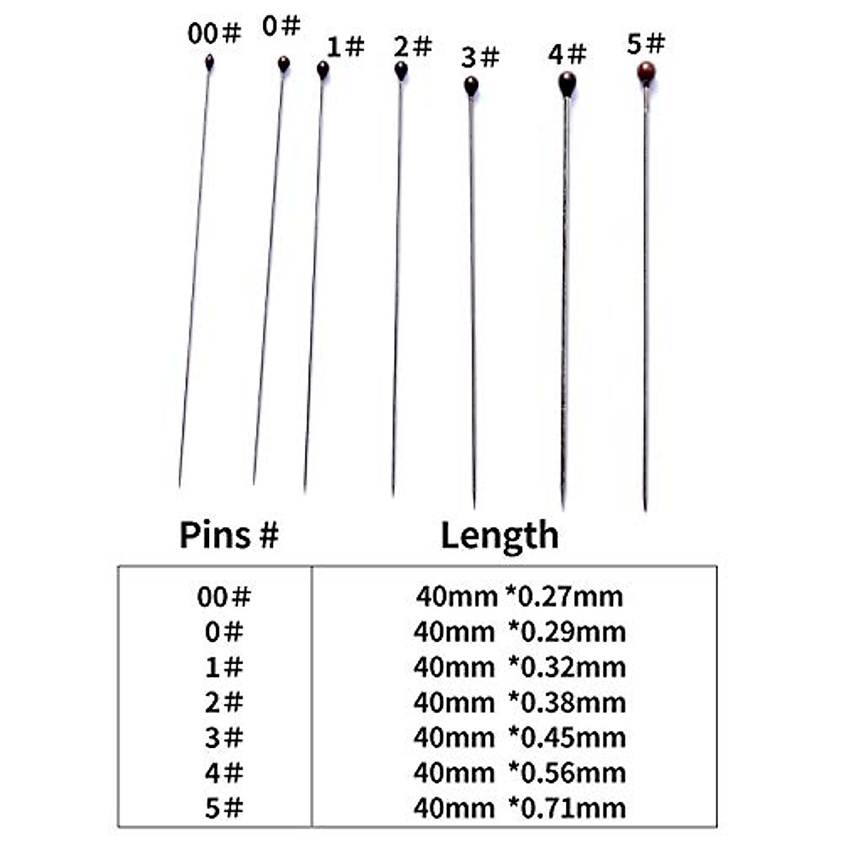 Fpxnb 350 Pcs Stainless Steel Insect Pins in 7 Sizes, Specimen Entomology Pins and Butterfly Collections Needle for School Lab Butterfly Collectors with Vials & Labels