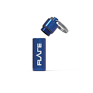 FLARE AUDIO Capsule Blue - Tough Lightweight Aluminium, Water-Proof, Keychain