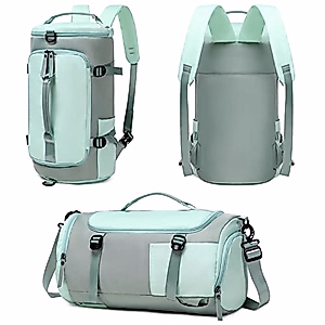 ACESAK Gym Bag for Women - Small Sports Duffle Bag with Shoes Compartment & Wet Pocket - 28L Gym Accessories Backpack Workout Bag Waterproof Carry On Rucksack Daypack