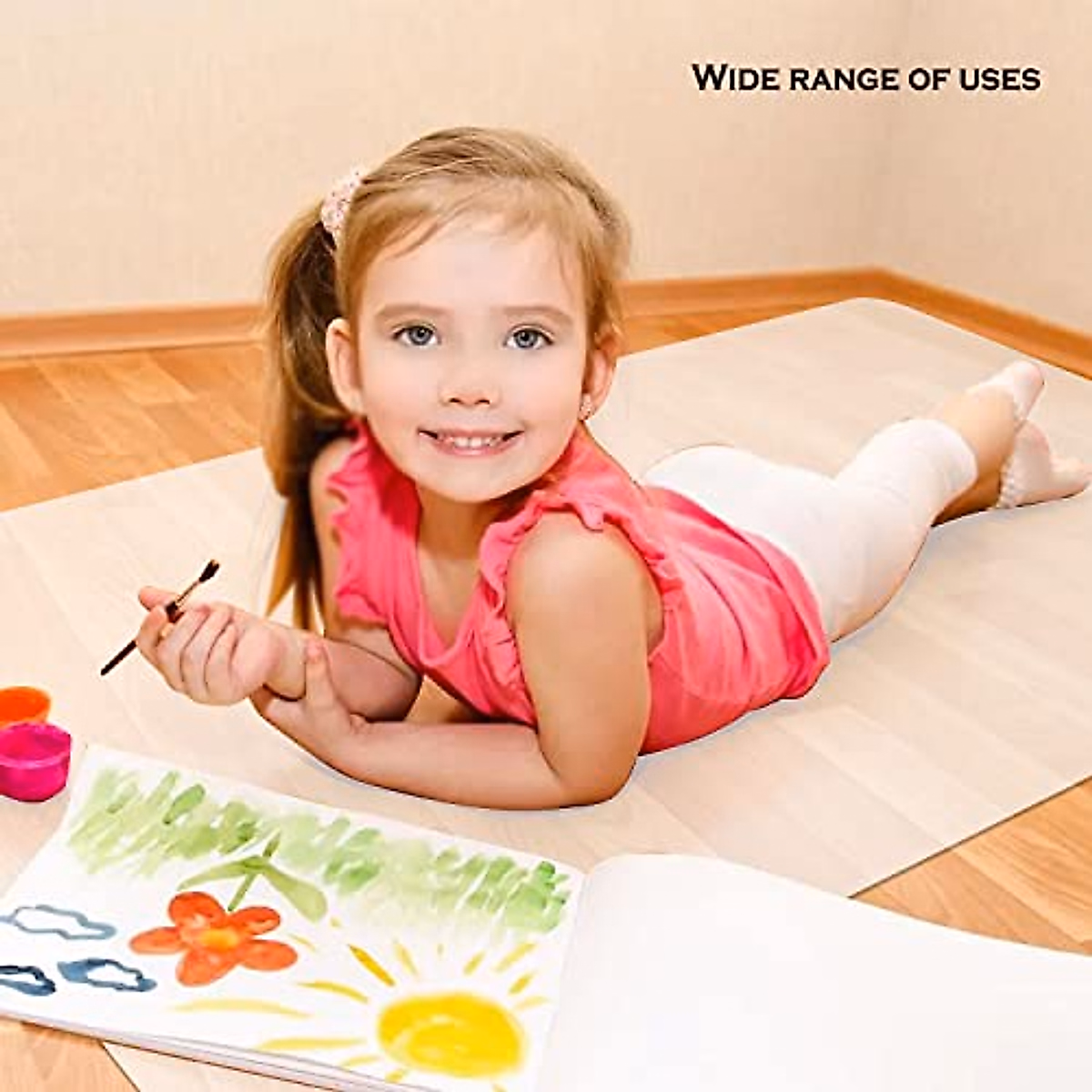 36x24 Inch Extra Large Silicone Table Protector Craft Mat for Painting, Clay, Projects, Arts and Crafts, Soldering and Resin. (Translucent)