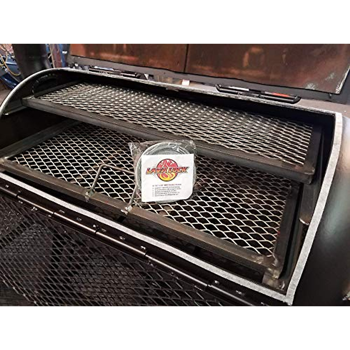 LavaLock 12 GREY High Performance BBQ Gaskets Smoker Seals - Self Stick 1/2 x 1/8 x 15 ft long Hi -Temp