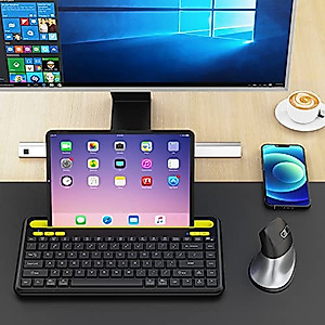 Updated 2023 Version K486 Wireless Bluetooth 5.0 Multi-Device Keyboard for Windows, macOS, iPadOS, Android or Chrome OS, Compact, Compatible with PC, Mac, Laptop, Smartphone, Tablet - Black
