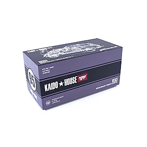 True Scale Miniatures Model Car Compatible with 1:64 Nissan Fairlady Z Kaido GT 95 Drifter V1 Black Grey Limited Edition 1/64 Diecast Model Car Kaido House KHMG079