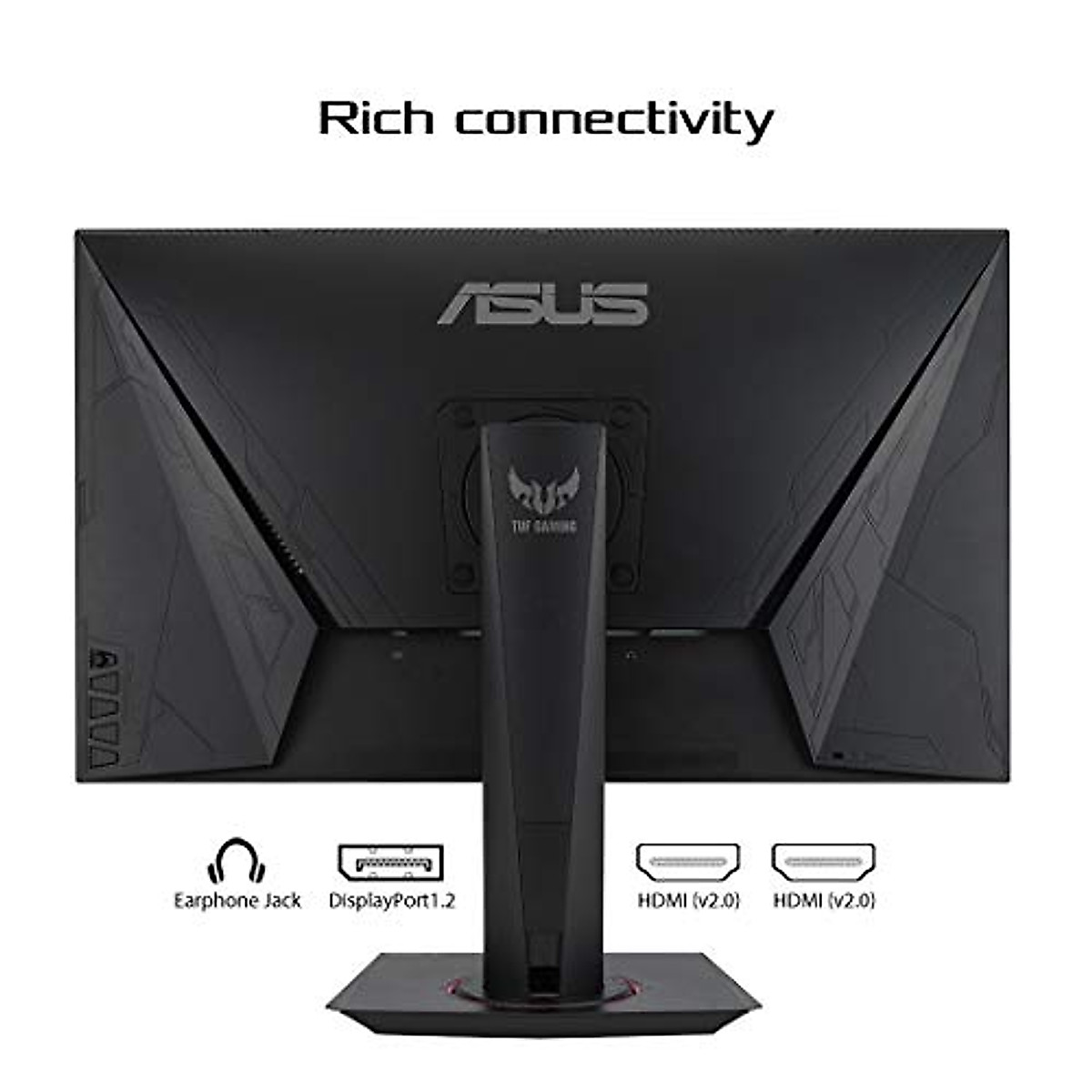 ASUS TUF Gaming VG279QM 27” HDR Monitor, 1080P Full HD (1920 x 1080), Fast IPS, 280Hz, G-SYNC Compatible, Extreme Low Motion Blur Sync (ELMB SYNC), 1ms, DisplayHDR 400,, BLACK