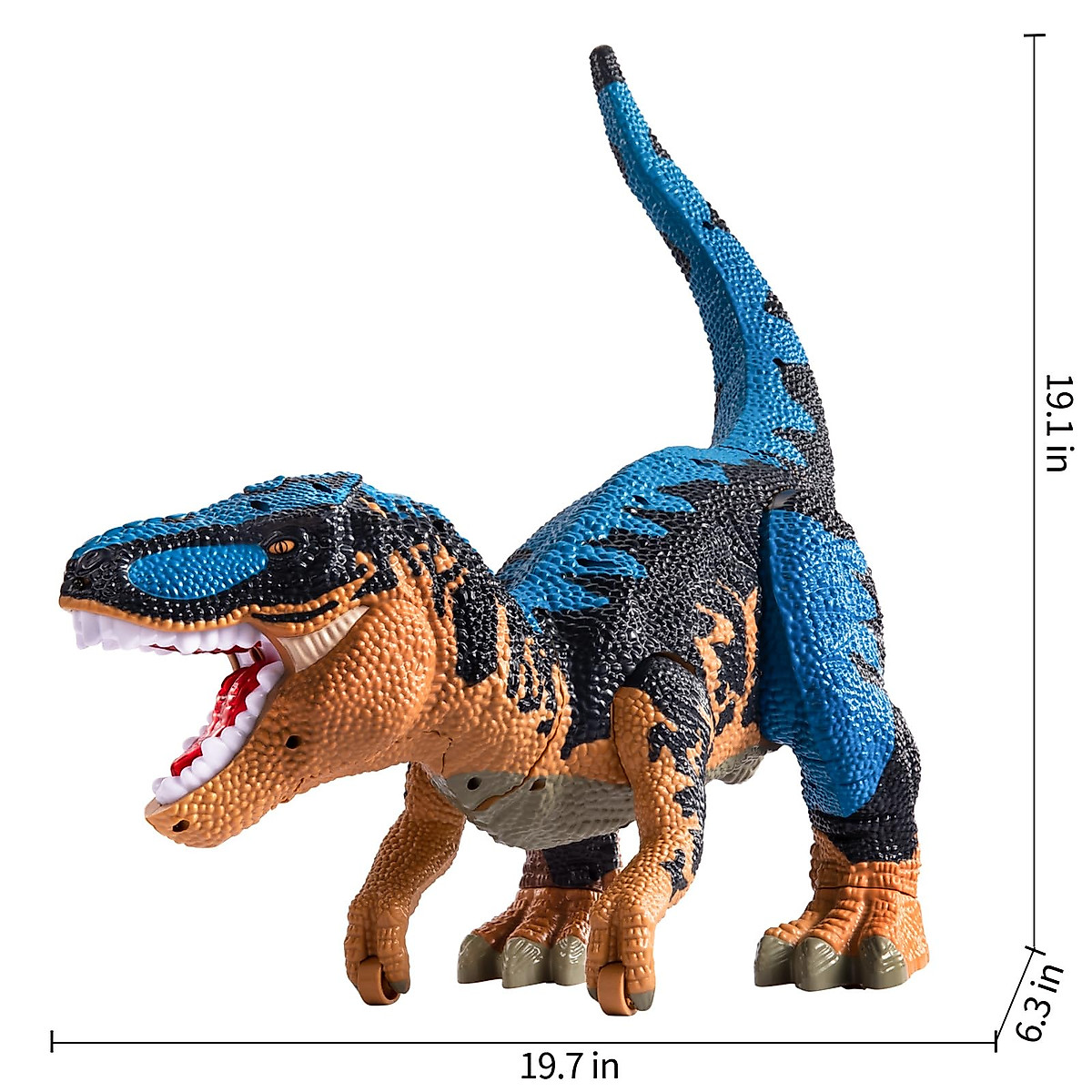 TEMI Large Dinosaur Toys for Kids Boys Toddlers 3 4 5 6 7 Years, Tyrannosaurus Dinosaur with Mist Spray, Light and Sound, Big Dinosaur Stored 4 Dinosaurs and 6 Small Dinosaurs Toys, Birthday Gifts