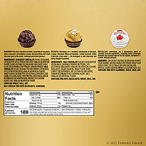Ferrero Collection Premium Gourmet Assorted Hazelnut Milk Chocolate, Dark Chocolate and Coconut, A Great Easter Gift, 24 Count