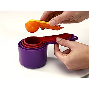Joseph Joseph Nest Measure Measuring Cups and Measuring Spoons Set, Multicolored
