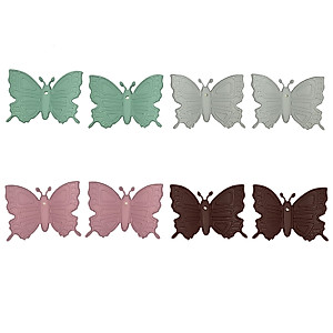 SNT Butterfly Silicone Potholder Heat Resistant Lid Lifters Magnetic Pinch Mitts Set of 8