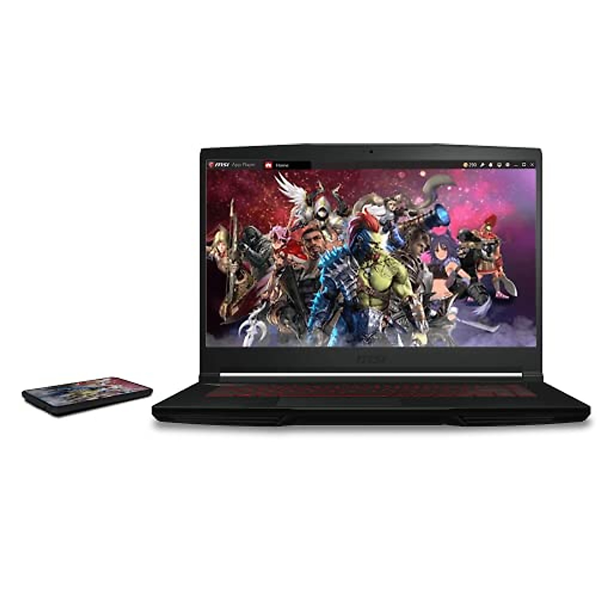 MSI 2022 Newest GF63 Thin Gaming 15 Laptop, 15.6" FHD IPS Display, 10th Gen Intel i5-10300H (Beats i7-8750H), GeForce GTX 1650 4GB, Win10, HDMI Cable (32GB RAM I 512GB SSD)