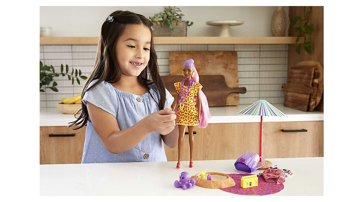 Barbie Color Reveal Foam Doll with 25 Surprises for Kids 3-9