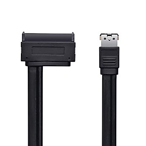 chenyang Power eSATA Cable,Power eSATA to SATA 22Pin Data Transfer Extension Cable Support 5V/12V Power for 2.5"/3.5" Hard Disk Drive 50cm
