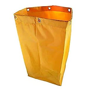 8QzJs1Tg Thicken Replacement Cleaning Cart Bag Hotel Laundry Housekeeping Rubbish Holder - Yellow