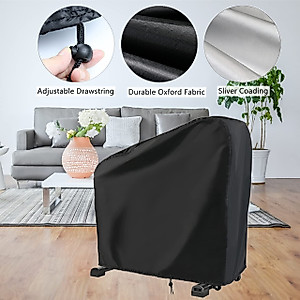 Rilime Exercise Bike Cover,Upright Cycling Peloton Cover Stationary Bike Covers Outdoor Storage Waterproof Dustproof Bicycle Cover Ideal for Indoor & Outdoor Fitness