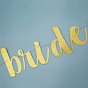 Tropical Bride to Be Banner - Bridal Shower Decorations, Beach Bachelorette Banner, Luau Bridal Shower Decor, Gold Glitter Bridal Shower Banner, Engagement Party Decorations