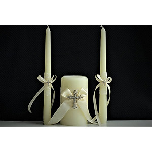 Flower Girl Basket and Ring Bearer Pillow Set, Flower Girl Baskets, Ivory Wedding Basket, Ivory Ring Pillow, Ringkissen, Lace Wedding Pillow (White, 1 Pillow)