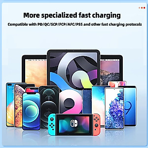 ROADRESS Tesla USB Hub for Model 3 Model Y 2021 2022 2023 Center Consoles with Dual Retractable Charging Cable, Lightning Cable Fast Charging Up to 27W