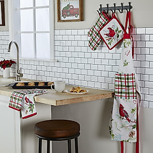 SKL Home Berry Cardinal Oven Mit and Pot Holder Set (2-Piece), Multi