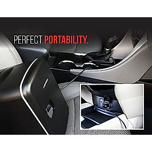 Chefman Mini Portable Black Personal Fridge Cools Or Heats and Provides Compact Storage For Skincare, Snacks, Or 6 12oz Cans W/A Lightweight 4-liter Capacity To Take On The Go