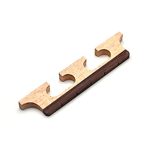 Jiayouy Banjo Bridge for 5 String Banjo Banjolele Parts Replacement Ebony and Maple