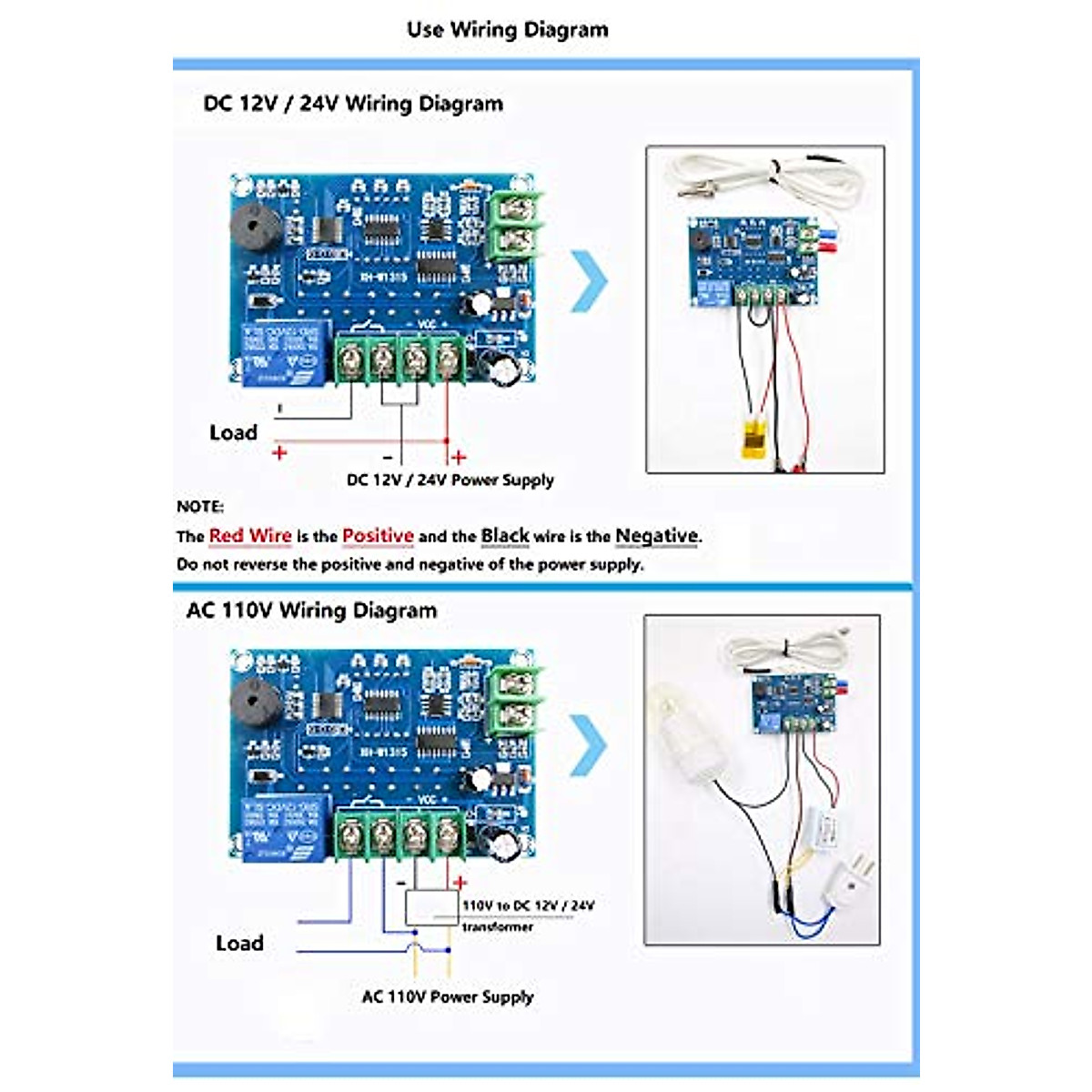 LM YN Digital Thermostat Module K-Type DC 24V -30℃ to 999℃ Temperature Controller Board Electronic, TEM Control Module Switch Red Digital Display