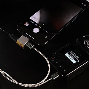 Linsoul DDHIFI TC28i Pro L to Dual USB-C Female Jack OTG Power Adapter Audio Converter for iPhone, iPad, iPod