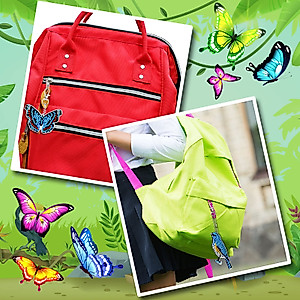 MTLEE 8 Pcs Diamond Art Keychains - 5D Diamond Art Kits - Kids Arts and Crafts - Ages 8-12 - DIY Gift - Classic Bird Butterfly