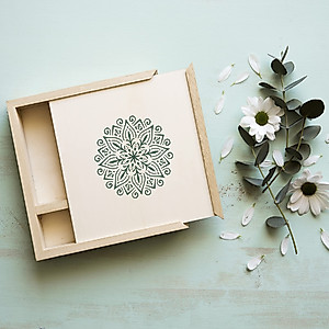 124 Alphabet Numbers & Mandala Stencils Small & Large 2 & 4 Inches Upper Lowercase Arts Crafts Letters Stencil Reusable Template for Calligraphy DIY Painting Wood Wall Fabric Rock Bullet Journal Kit