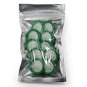 AMTAST Syringe Filters PES Multi-Layer Prefilter 25MM Diameter 0.22um Pore Size Non Sterile(Pack of 10)